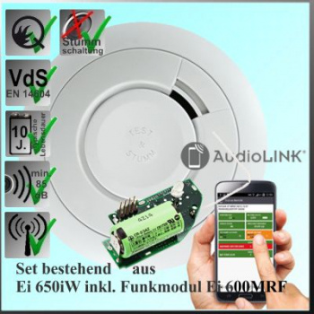 EiElectronics Ei600mrf Funkmodul bei Brandschutz-Rauchwarntechnik