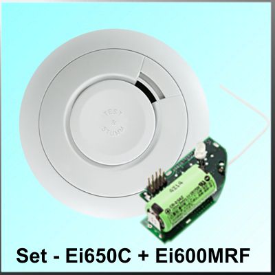 Funkrauchmelderset EI 650 C inkl. EI 650 M - Brandschutz-Rauchwarntechnik