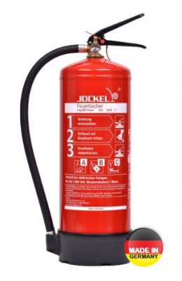 Jockel Pulverlöscher P9LJM55bei Brandschutz-Rauchwarntechnik